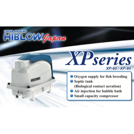 Compresseur Hiblow XP 80 pour aquarium et bassin- Miniaqua77