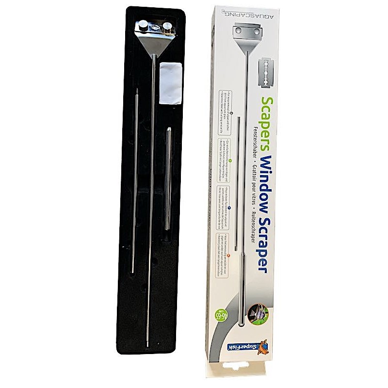 Window Scraper — raclette pour nettoyer la vitre d'aquarium